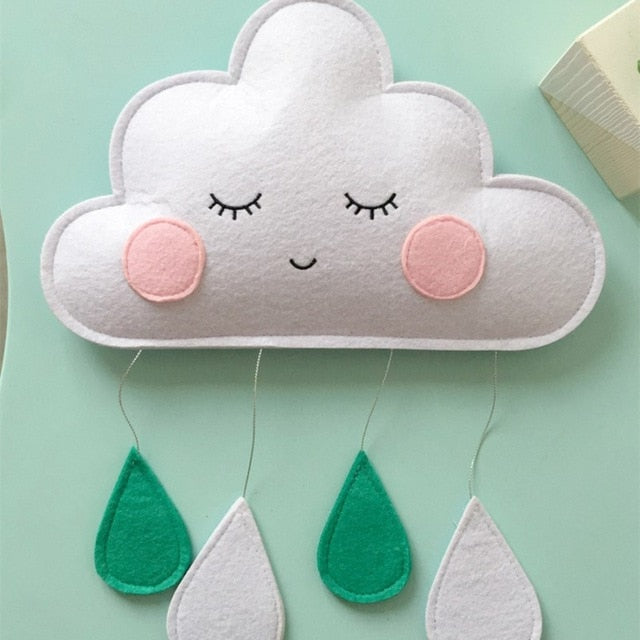 Cloud Raindrop Hanging Wall Decor